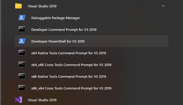 Building Examples with MSVS on Windows